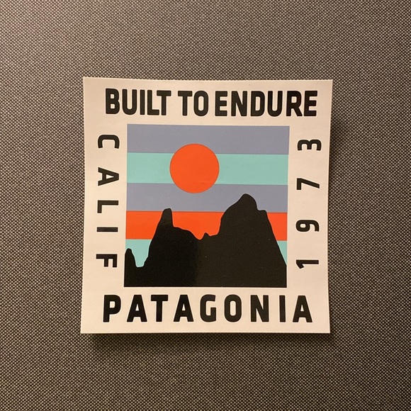 Patagonia | Accessories | Patagonia Sticker Built To Endure | Poshmark